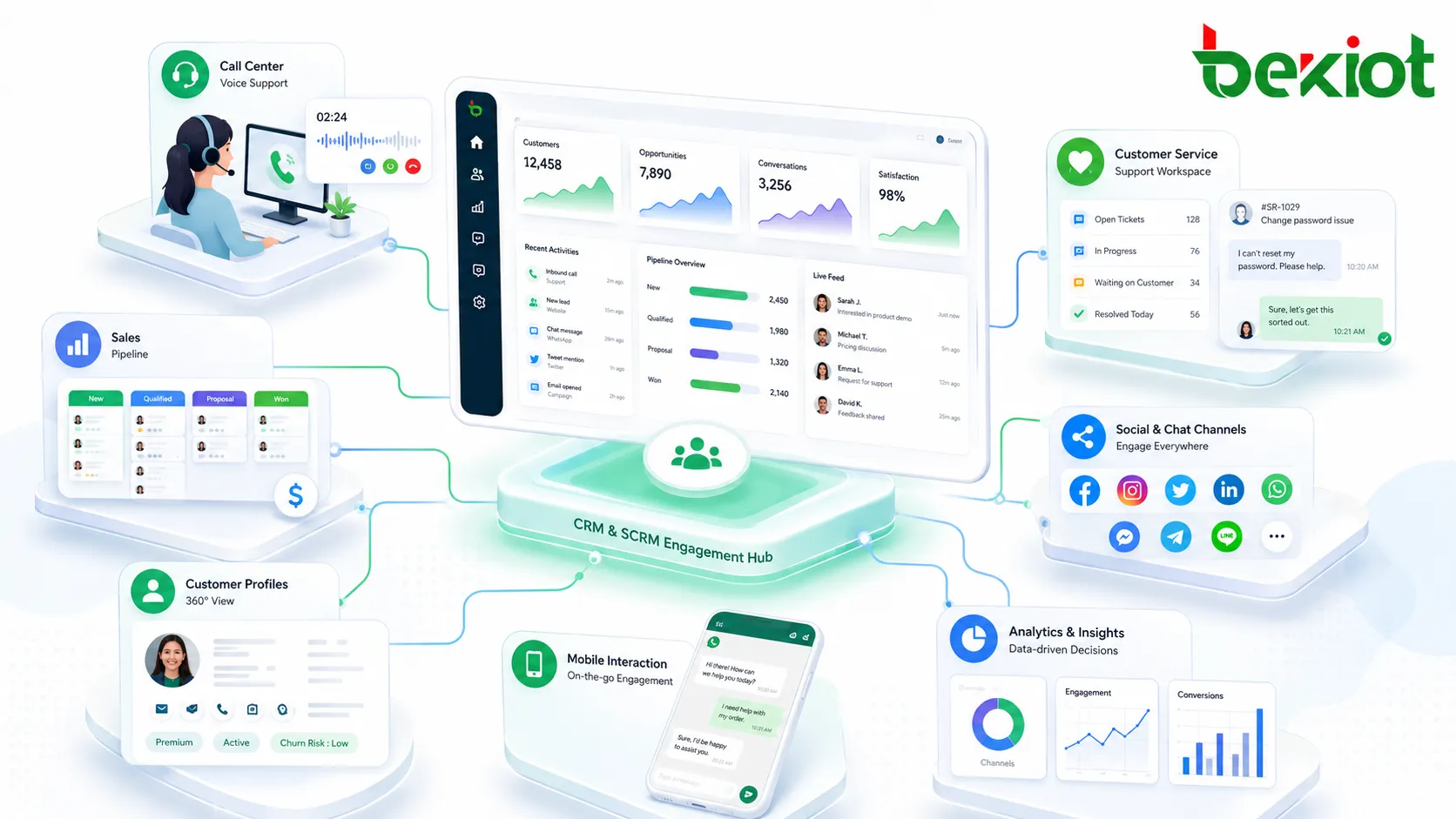 O que são CRM e SCRM?-Becke Telcom